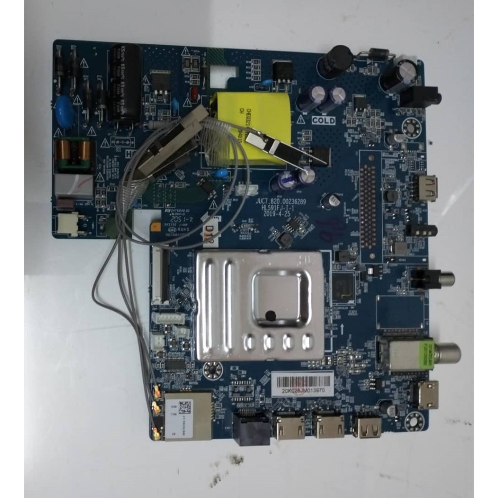 (C359) Realme TV43 Mainboard, Tcon, LVDS, Ribbon, Sensor. Used TV Spare Parts | Shopee Malaysia