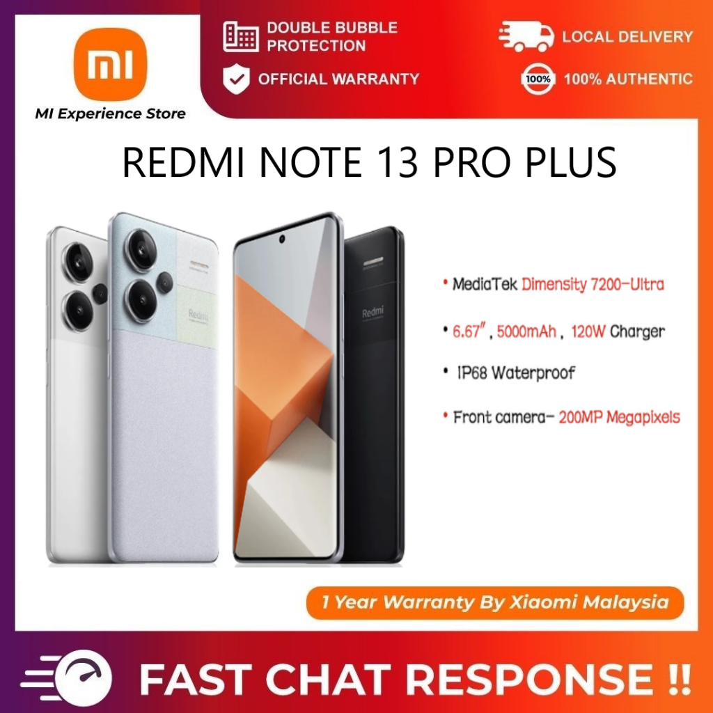 Redmi Note 13 Pro+ 5G Up to 8GB+256/512GB 200MP main camera with OIS ...