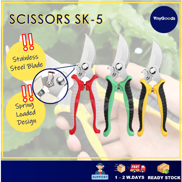 AnyGoods SK5 Pruning Shears Garden Scissors Trimmer Secateurs/Gunting ...