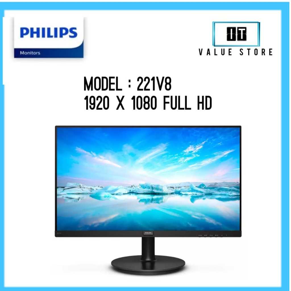 PHILIPS V LINE 221V8lb/69 21.5" 100HZ FHD WIDE VIEW LED MONITOR (HDMI ...