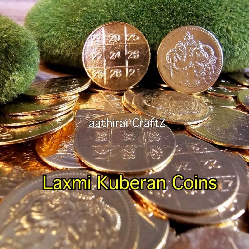 Kuberan Yantra Lakshmi Coins / Kubera Yantra Laxmi Coins | Shopee Malaysia