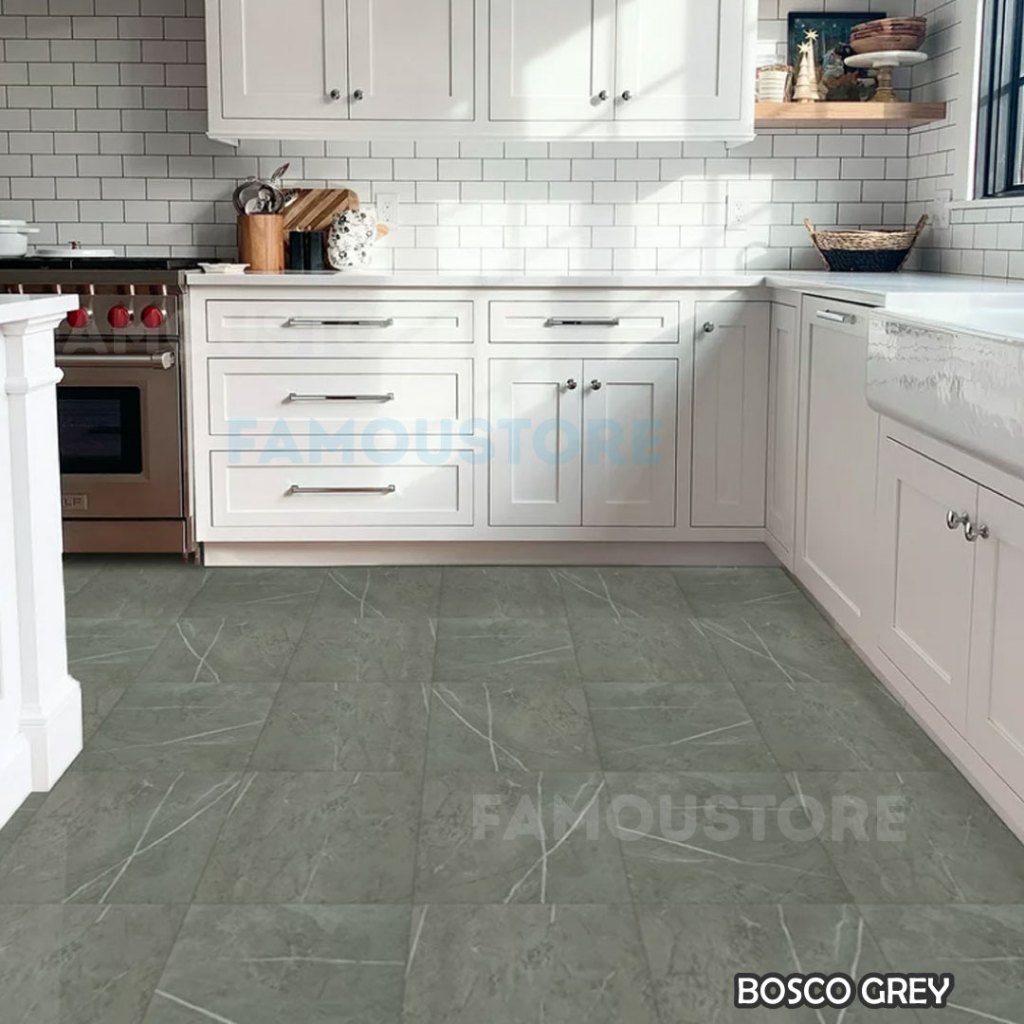 Marble Tiles Self Adhesive PVC Floor Sticker Lantai Vinyl Flooring ...