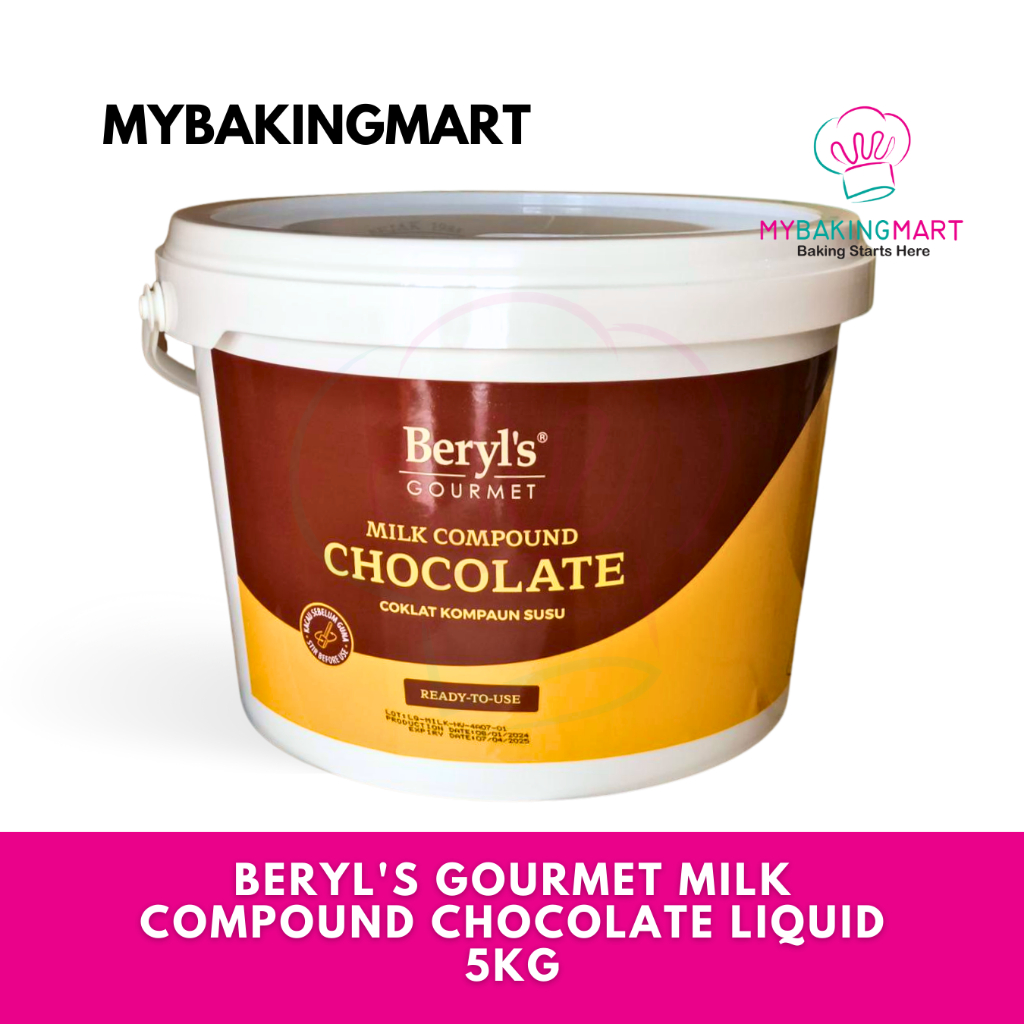Beryl's Gourmet Milk Compound Chocolate Liquid 5kg - Original Packaging ...