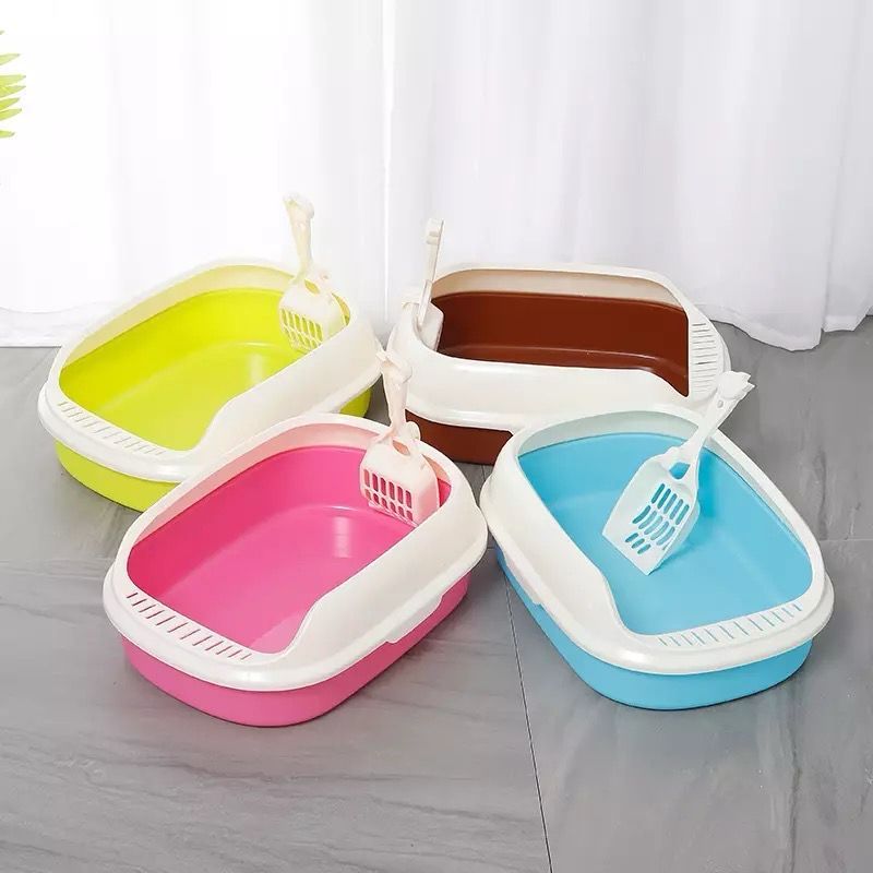 Cat Litter Box Bekas Pasir Kucing Cat Litter Tray Cat Toilet Tandas ...