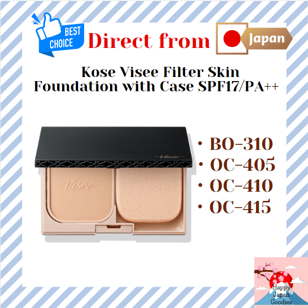 [Direct from JAPAN] Kose Visee Filter Skin Foundation with Case SPF17/PA++ | Shopee Malaysia