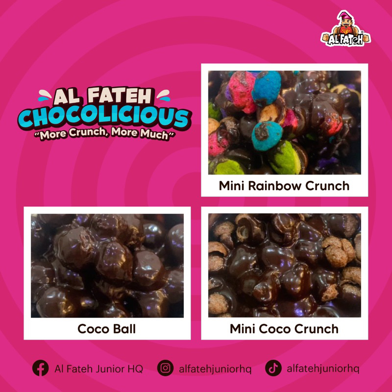 Al Fateh Cocojar Chocolicious Balang 300ml Mini Coco Crunch, Coco Rice ...