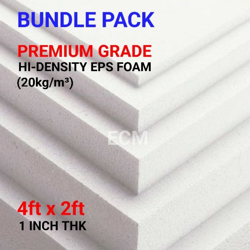 PREMIUM GRADE ! (BUNDLE PACK 1" THK ) HIGH DENSITY EXPANDED POLYSTYRENE ...