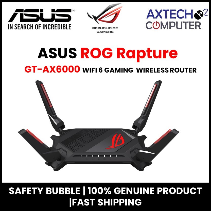 Asus ROG Rapture GT-AX6000 WiFi6 Gaming Wireless Router | Shopee Malaysia