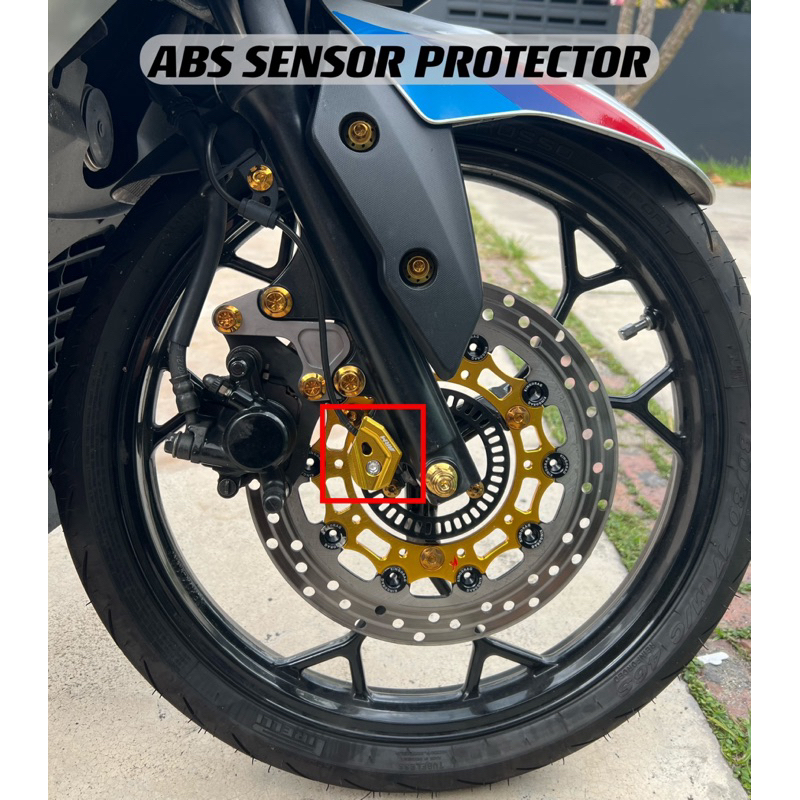 YAMAHA NMAX NVX 155 V1 V2 FRONT WHEEL ABS SENSOR PROTECTOR COVER CAP ...