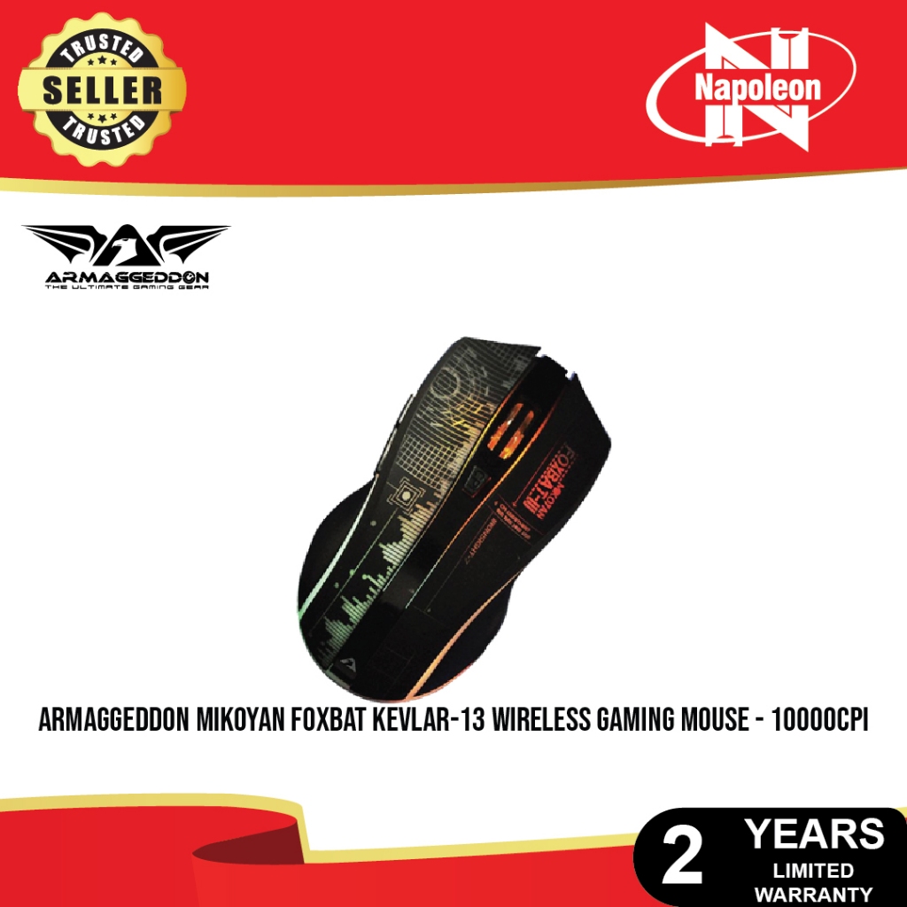 ARMAGGEDDON MIKOYAN FOXBAT KEVLAR-13 WIRELESS GAMING MOUSE - 10000CPI ...