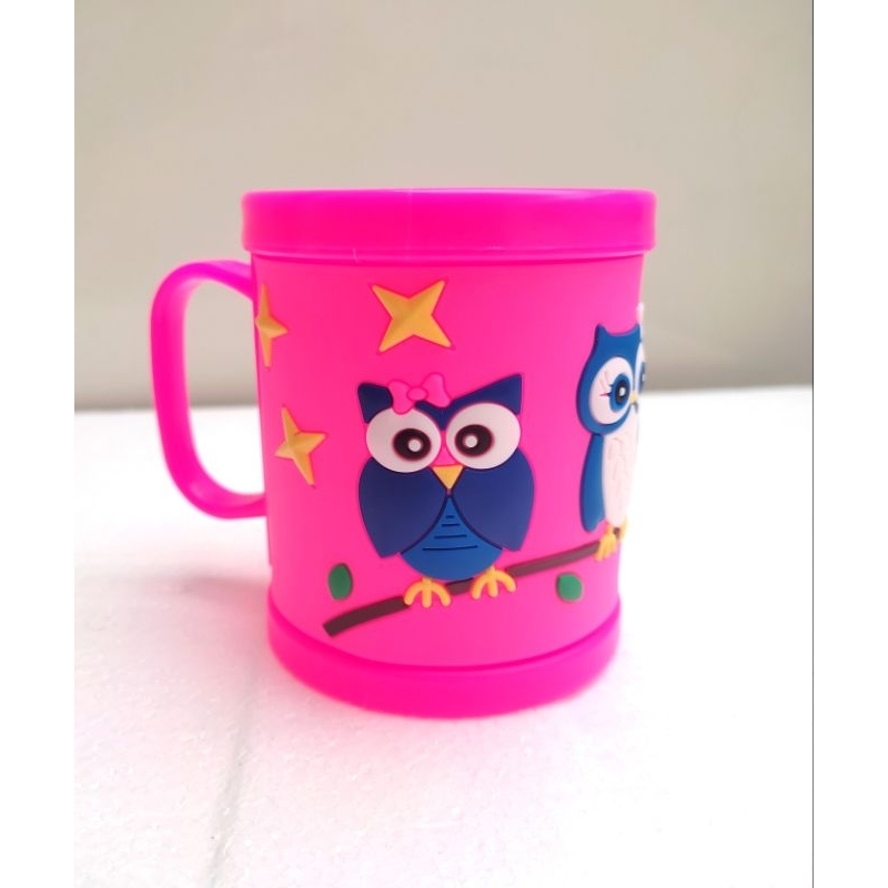 Ready Stock* Cawan comel Cartoon design Plastic Cup 300ML Cawan Plastik ...