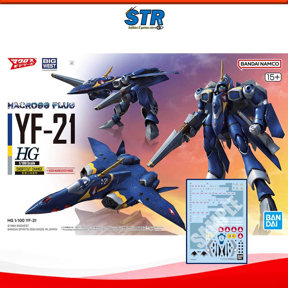 BANDAI HG 1/100 YF-21 / DECAL [MACROSS PLUS] | Shopee Malaysia
