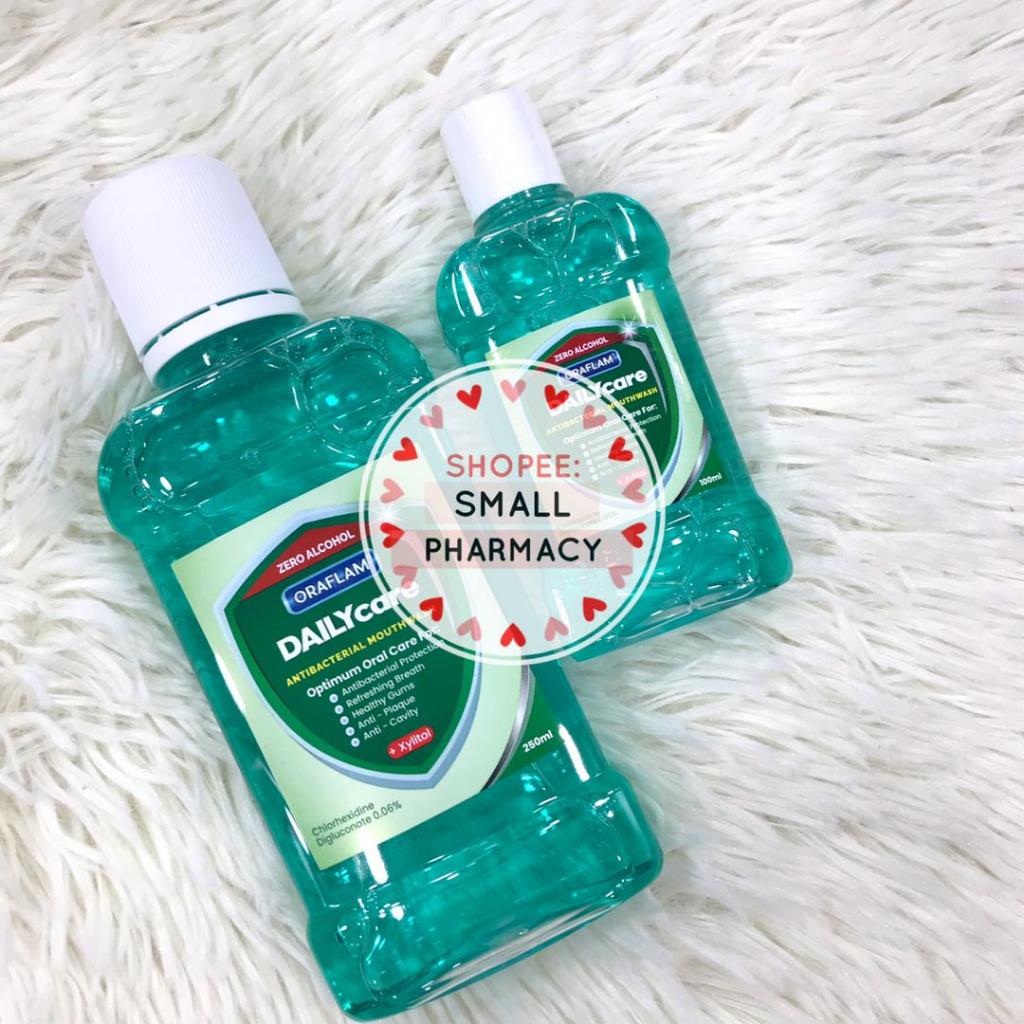 Oraflam Dailycare Antibacterial Mouthwash with Xylitol - 100ml / 250ml ...