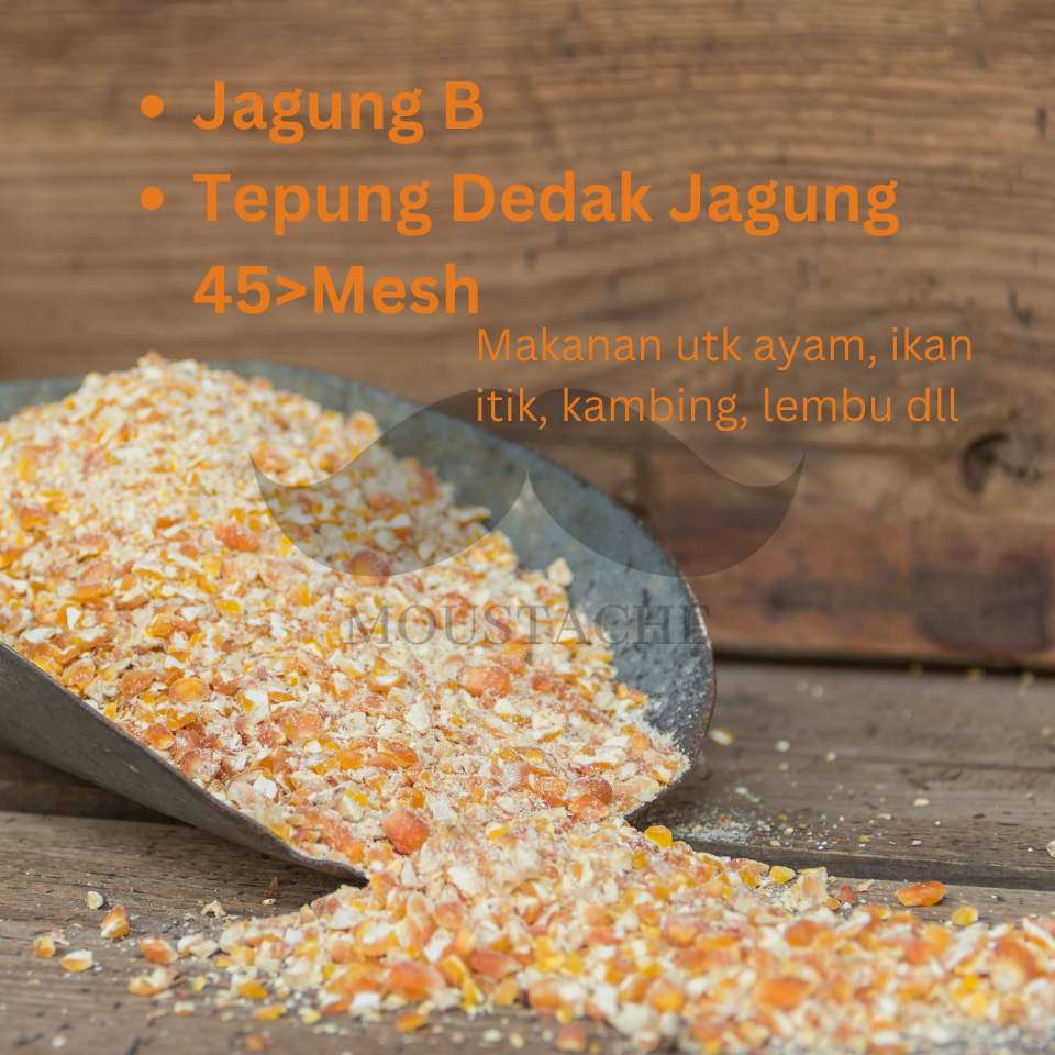 1KG Jagung Hancur Gred B & Dedak Jagung Halus Dedak Ayam Makanan Ayam ...
