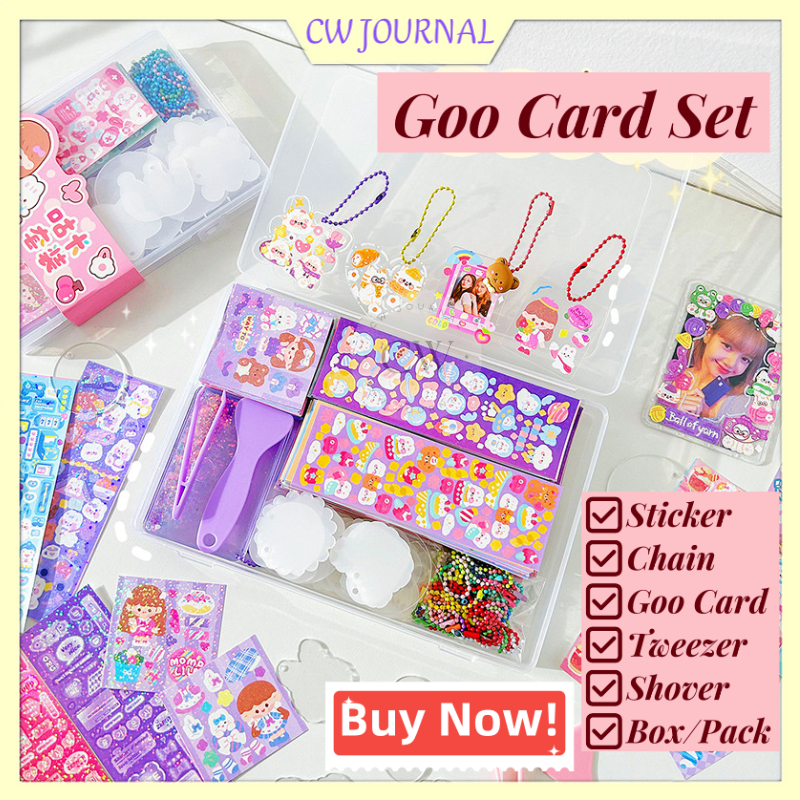 CW Journal 22 items Rainbow Goo Cards Set Small Box (10 x goo card ...