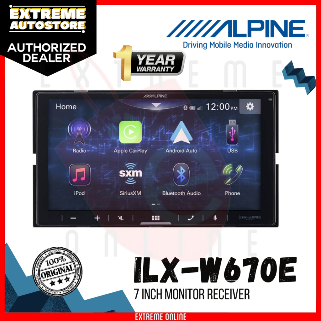 Alpine iLX-W670E Digital multimedia receiver (does not play discs ...