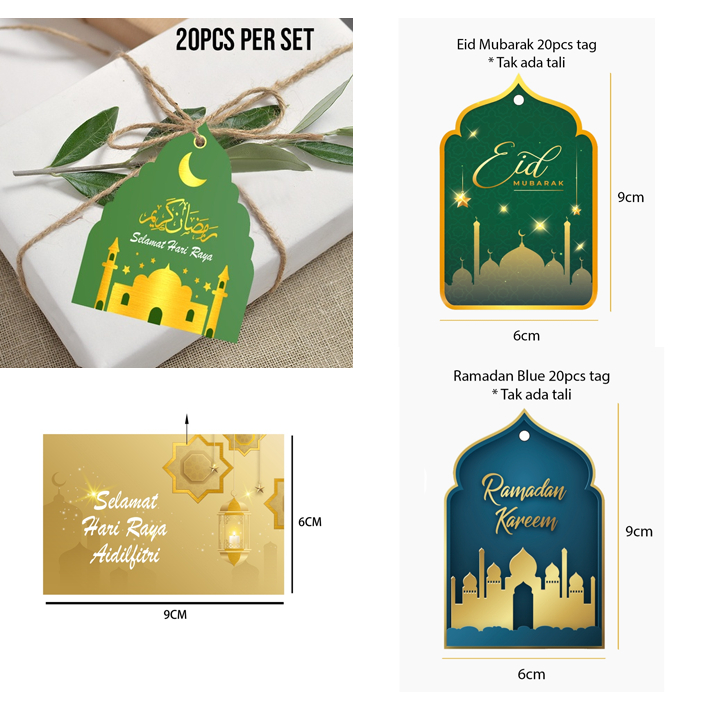 【READY STOCK】RAYA card 20pcs RAYA Gift Card Label Tags RAYA gift tag ...