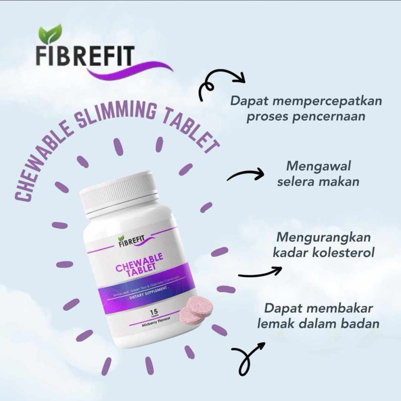 FIBREFIT💯ORI HQ DETOX CHEWABLE SLIMMING NURFELLA/sekat selera makan ...