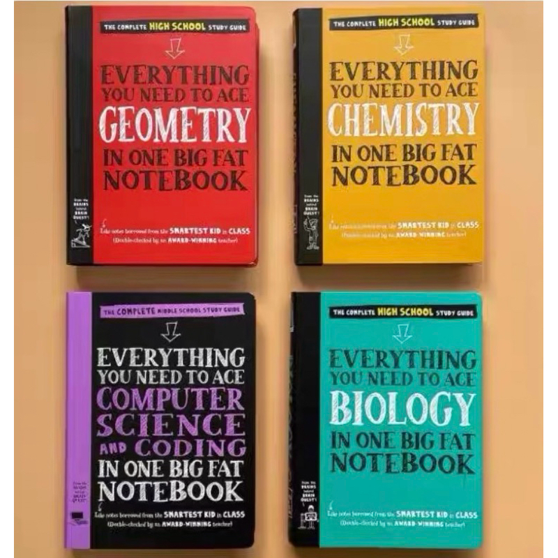(4books hardcover ) Everything You Need To Ace Books big fat Notebook ...