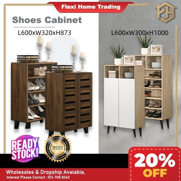 Premium Wood Shoes Cabinet, Amari Kasut Kayu | Shopee Malaysia