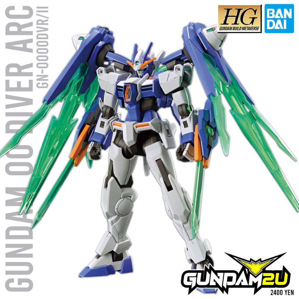 BANDAI HG 1/144 Gundam 00 Diver Arc - High Grade HGGBM 05 Gundam Build Metaverse Plastic Model ...