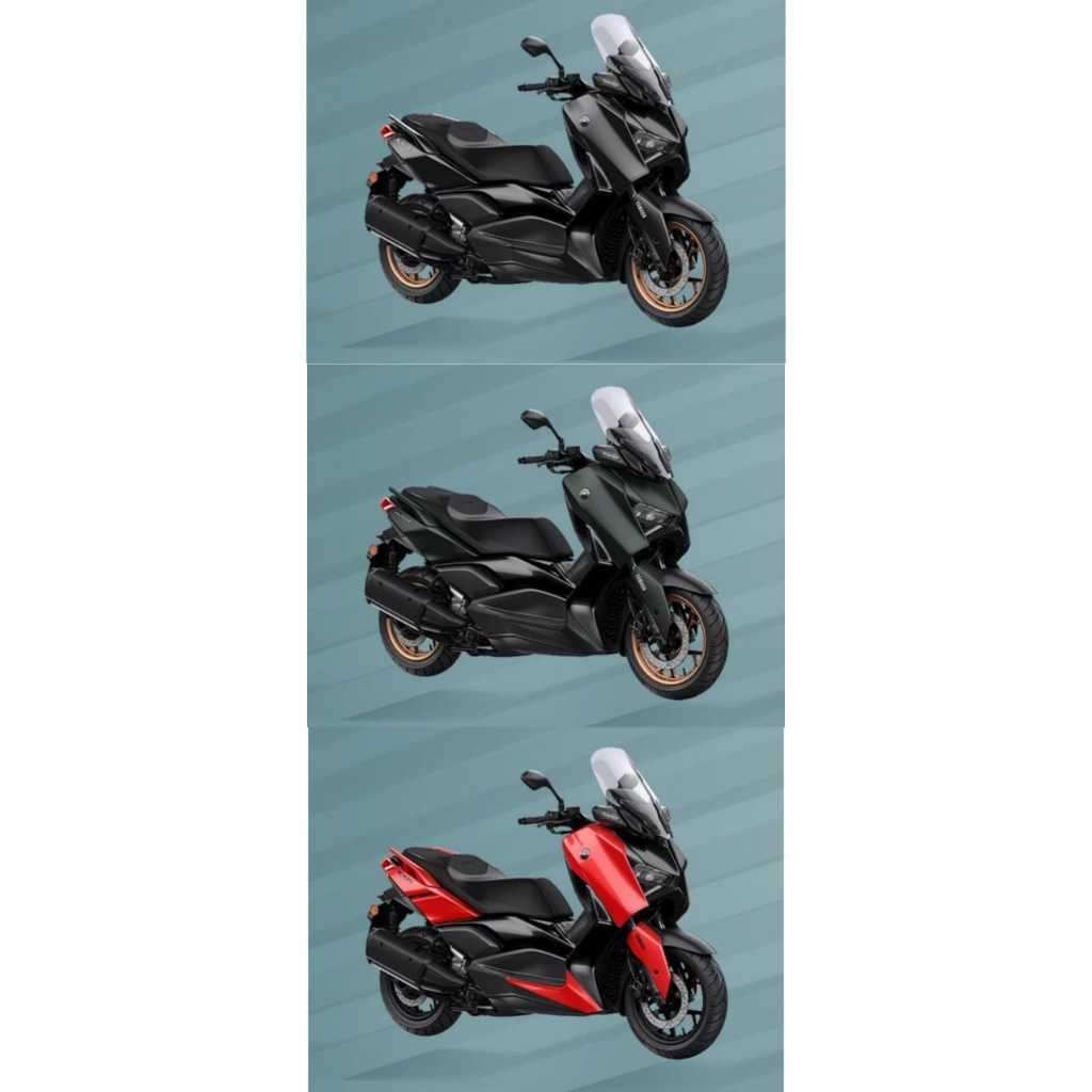 COVERSET XMAX V2 2023 RED GLOSSY-BLACK-DARK BLUISH GREY ORIGINAL SET ...