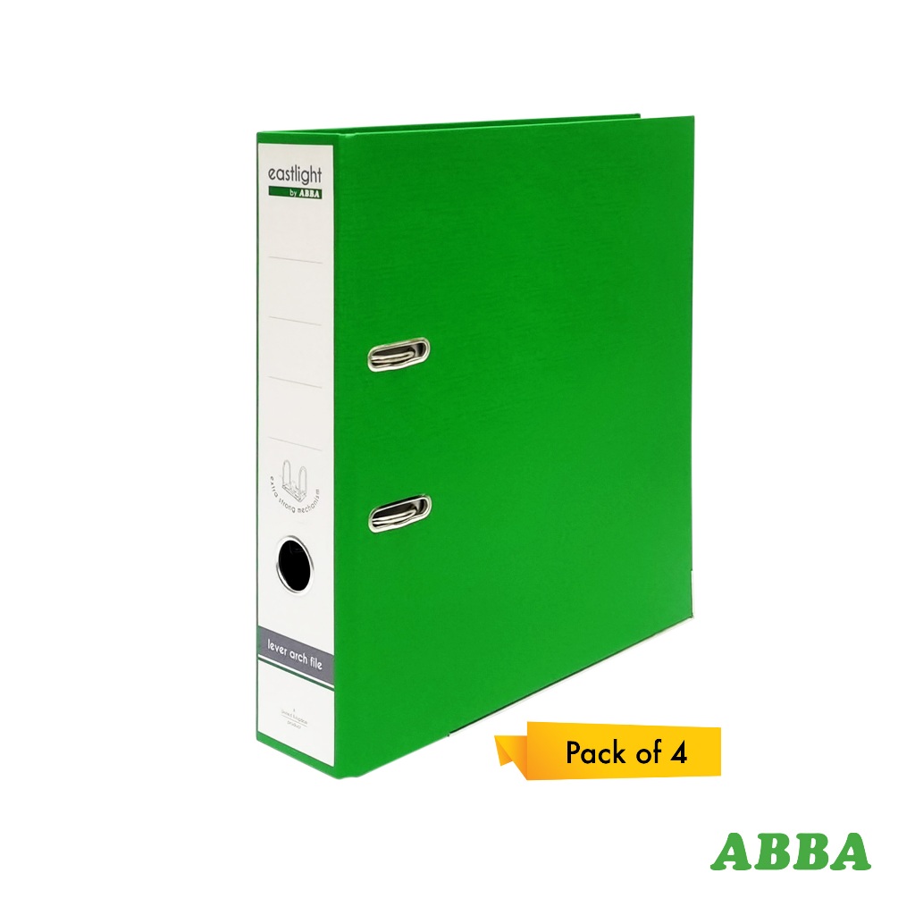ABBA Color Arch File 3 Inch A4 Pack of 4/ Folder Organizers/ Document ...