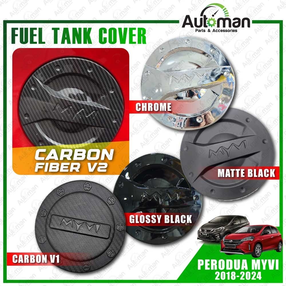 Perodua Myvi 2018 - 2022 Fuel Tank Cap Cover Fuel Cap Carbon Shining ...
