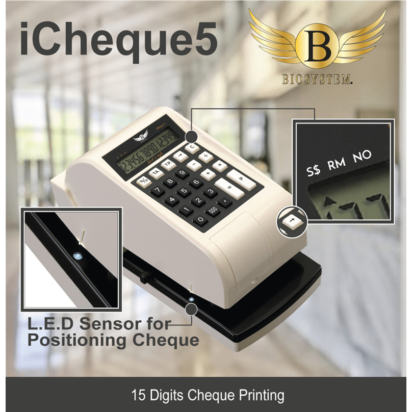 Biosystem iCheque 5 / iCheque5 / i Cheque 5 Cheque Writer, Cheque ...