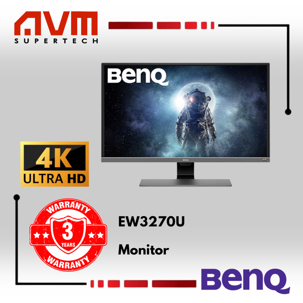 AVM BENQ EW3270U 4K HDR 31.5 inch 4K UHD 3840x2160 60Hz Gaming Monitor ...