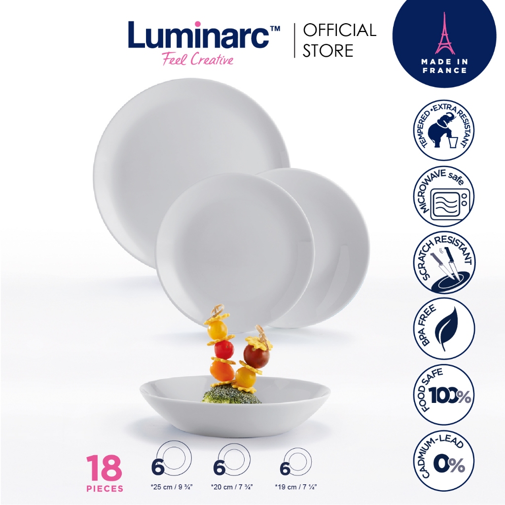 Luminarc 18Pcs Diwali Granit Dinner Set - (18 Pieces) [Model: P2921 ...
