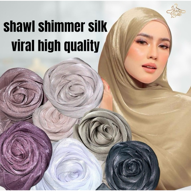 🔥🔥SHAWL SHIMMER SILK VIRAL HIGH QUALITY🔥🔥 | Shopee Malaysia