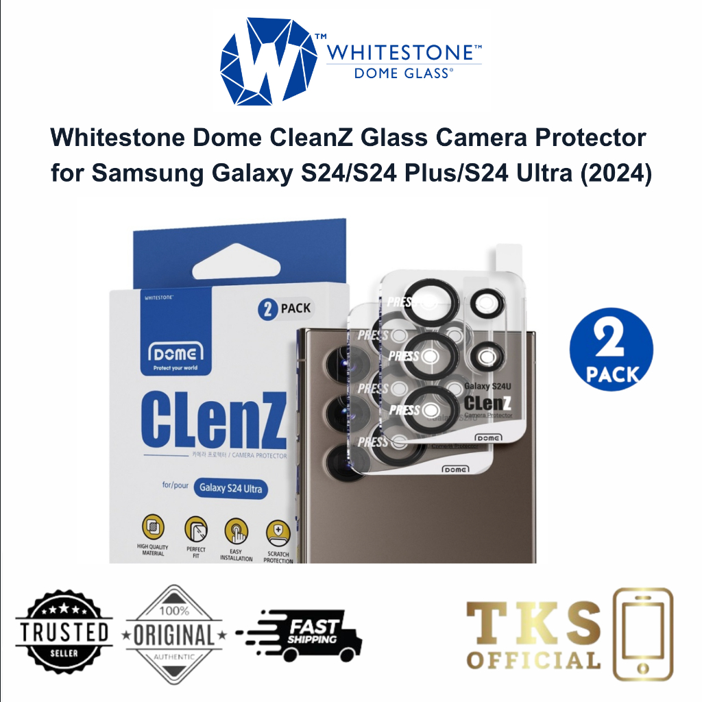 Whitestone Dome CleanZ Glass Camera Protector for Samsung Galaxy S24 ...