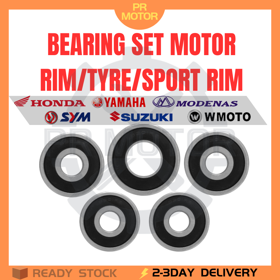 BEARING RIM MOTOR BEARING TAYAR YAMAHA HONDA SUZUKI W MOTO BERING SPORT ...