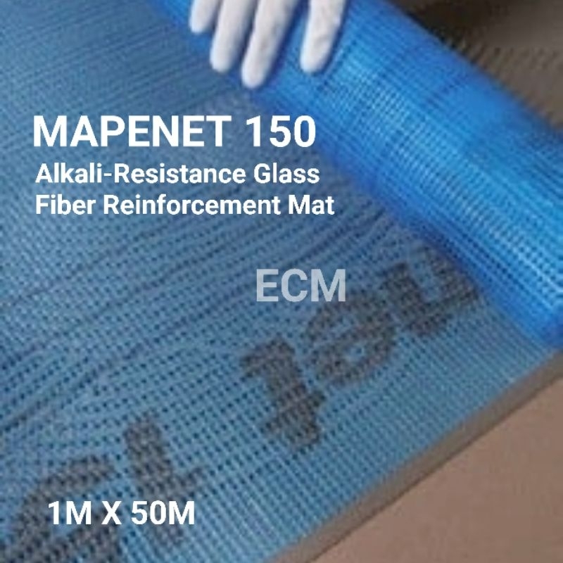 MAPEI MAPENET 150 (1M X 50M) Alkali-Resistant Glass Fibre Mesh / Fiber ...