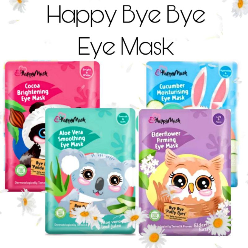 Happy Eye Mask Bye Bye 1 pair 6ml Eyemask Masker Mata Eyebag Anti Dark ...