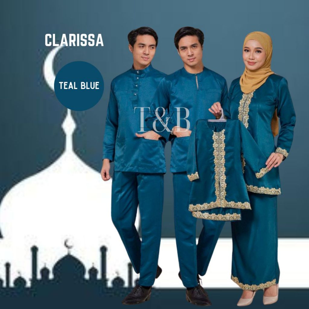 SET SEDONDON FAMILY CLARISSA KEBAYA MODEN LACE IBU ANAK AYAH BAJU ...