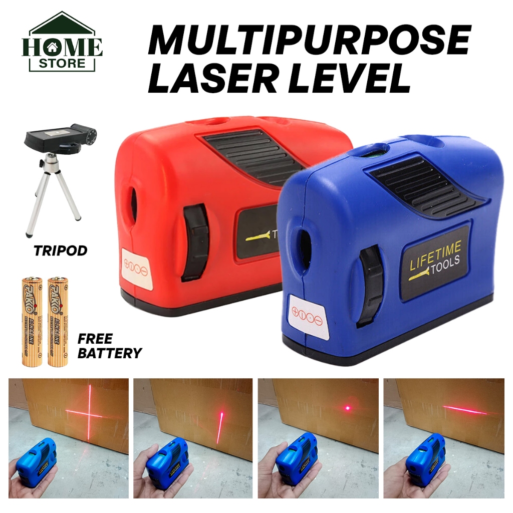Home Store 4 in 1 Mutipurpose Laser Level Horizontal, Vertical, Cross ...