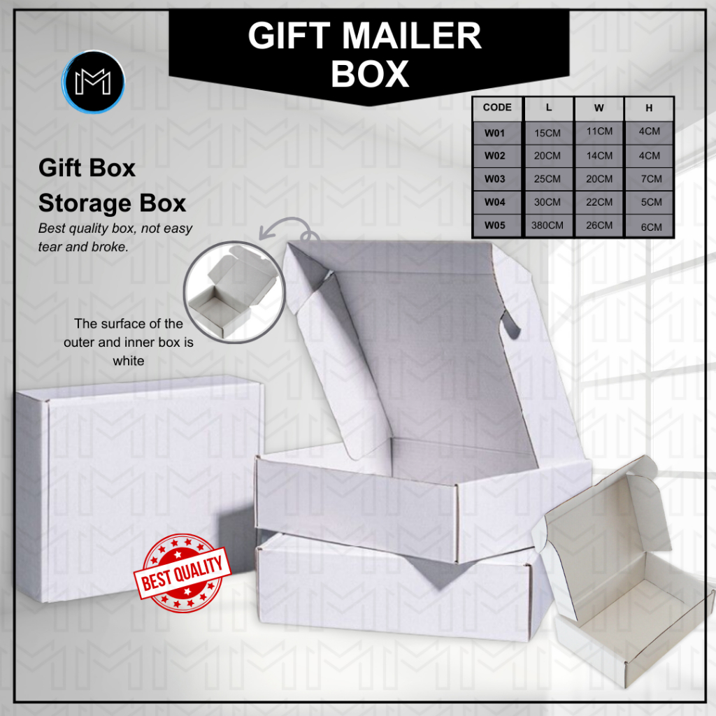 ( White Color Box ) Gift Box Kraft Paper Box Pizza Box Carton Box ...