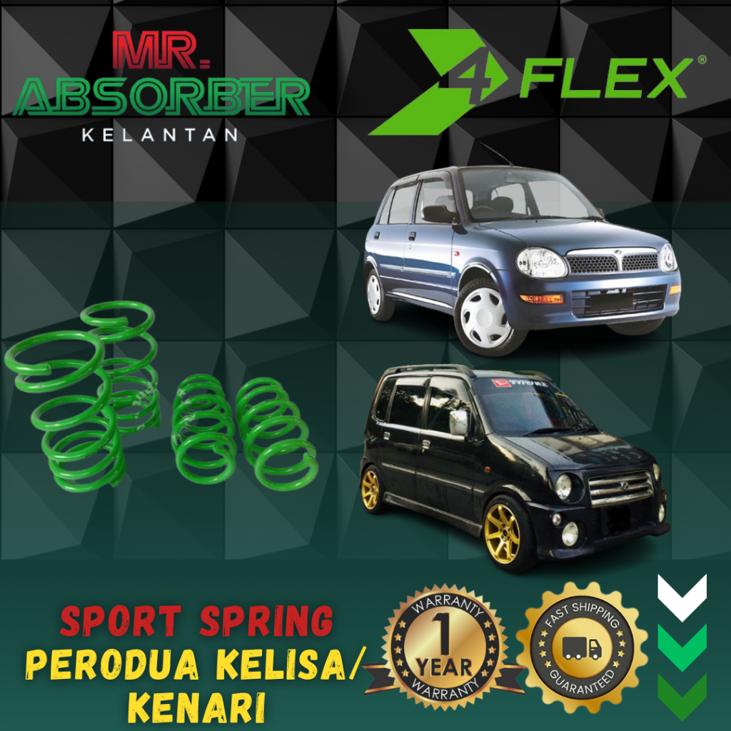 SPRING SPORT 4FLEX LOWERED PERODUA KELISA/KENARI | Shopee Malaysia
