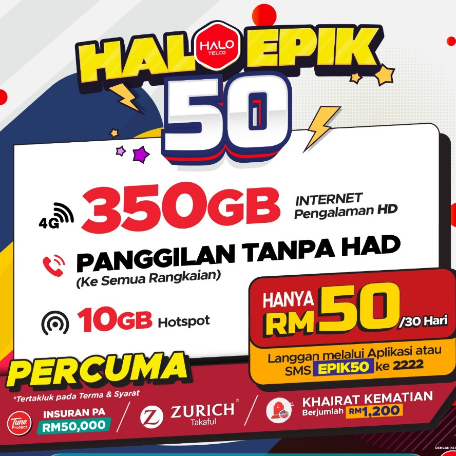 𝐅𝐋𝐘𝐄𝐑𝐒 𝐓𝐄𝐑𝐁𝐀𝐑𝐔 𝐏𝐋𝐀𝐍 𝐄𝐏𝐈𝐊 𝐇𝐀𝐋𝐎𝐓𝐄𝐋𝐂𝐎 | Shopee Malaysia