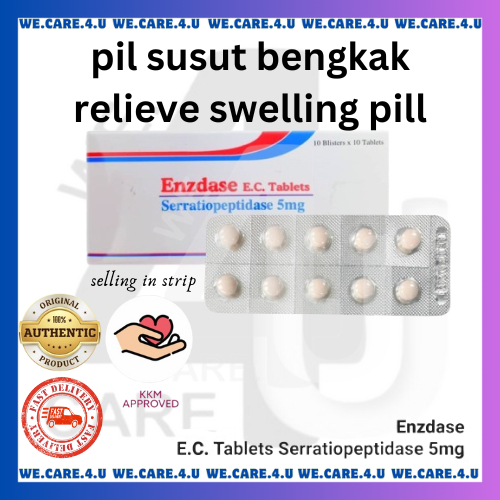 ~PIL SUSUT BENGKAK/ SAKIT TEKAK --ENZDASE SERRATIOPEPTIDASE 5MG TABLET ...