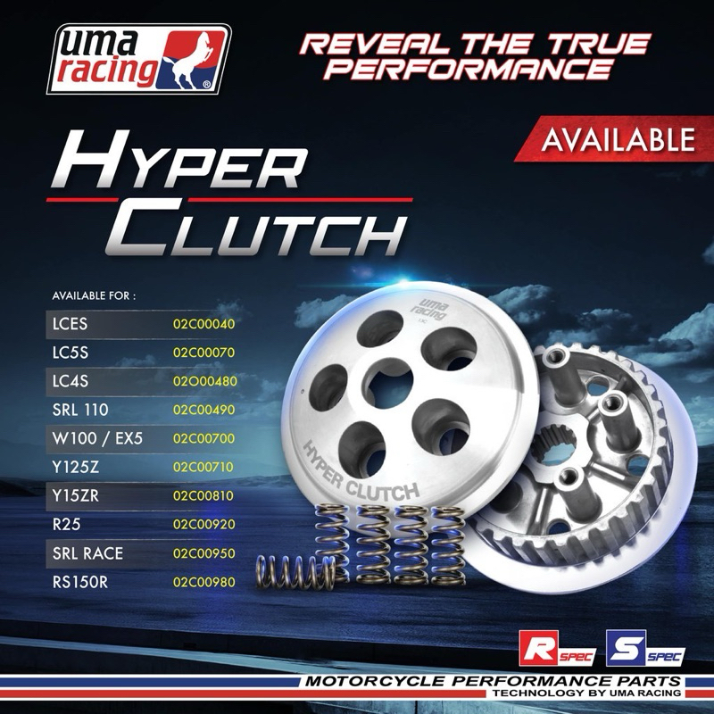 Uma Racing R25 LAGENDA SRL 110 Y125 Z R LC135 LC RS150 RS SONIC EX5 DREAM WAVE 100 Y15ZR Y15 ...