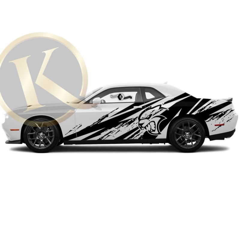 [Ready Stock]K674# Universal Of Car Body Stripes Vinyl Decal Stickers ...