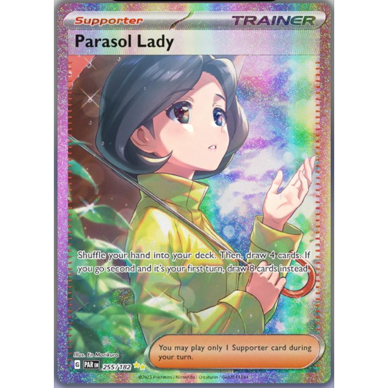 Pokemon Trading Card Game Parasol Lady - 255/182 - Special Illustration ...