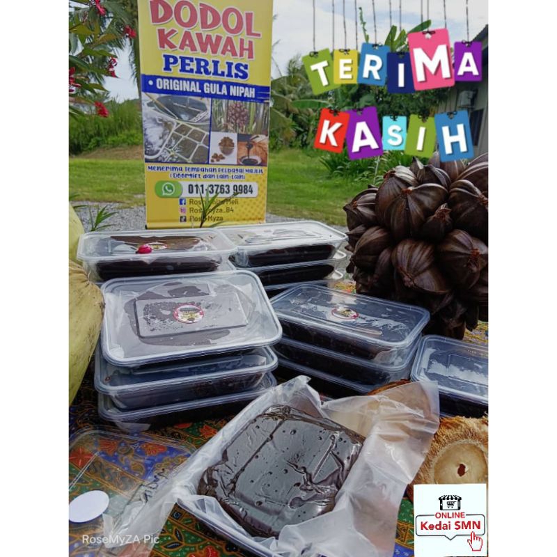 Dodol Kawah Gula Nipah Perlis Berat 500 gm, Dodol raya puasa | Shopee ...