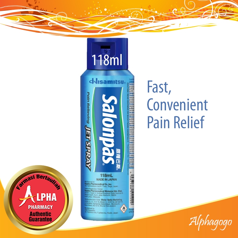 Salonpas JET SPRAY - Fast, Convenient Pain Relief (118ml) | Shopee Malaysia