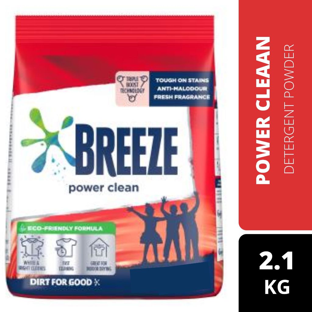 BREEZE Power Clean Powder Detergent 2.1kg | Shopee Malaysia