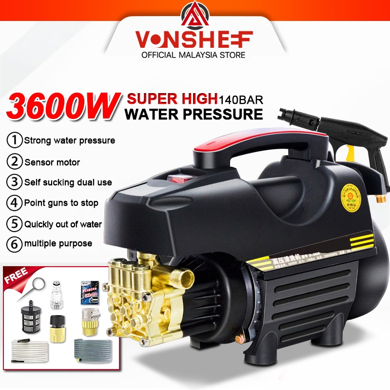3600W Car Wash Machine Water Jet High Pressure Car Wash Home Cleaner Sprayer Mesin Basuh Kereta ...