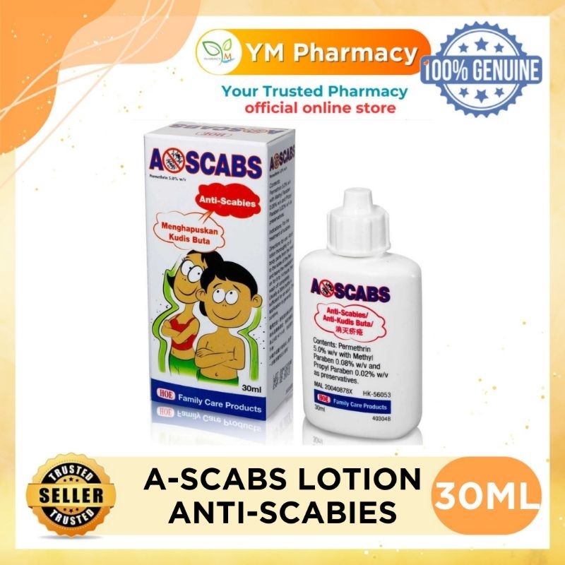 A-SCABS Anti-Scabies Body Lotion 30ml | Shopee Malaysia